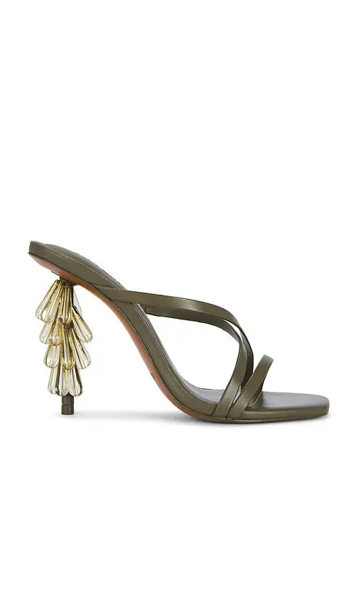 Cult Gaia Sage Sandal In Green - Rosemary