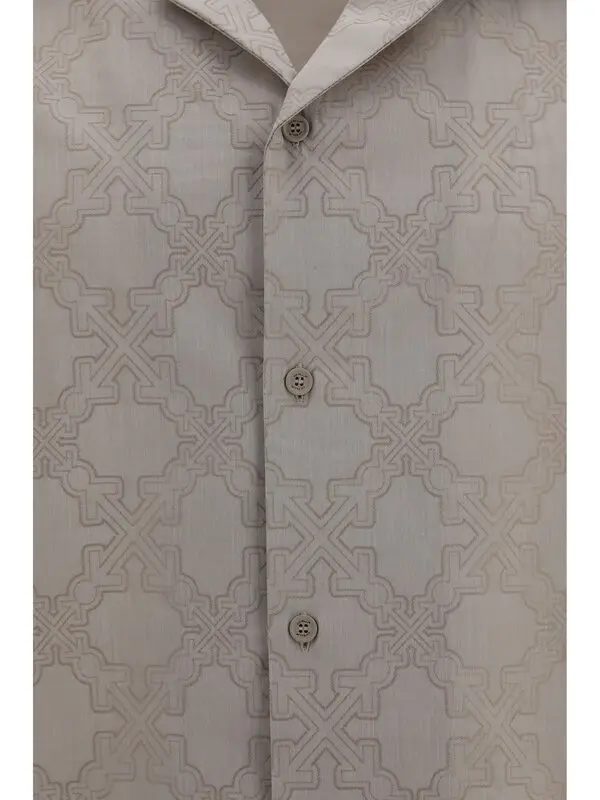 Off-White Arrow Monogram Shirt - Cream