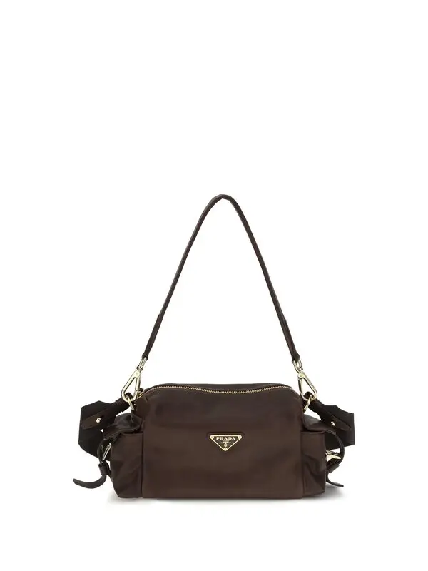 Prada Nappa Leather Explore Shoulder Bag - Brown