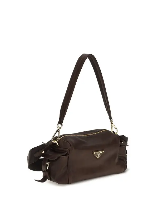 Prada Nappa Leather Explore Shoulder Bag - Brown