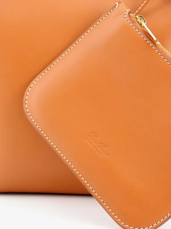 Loro Piana Bale Small Leather Handbag