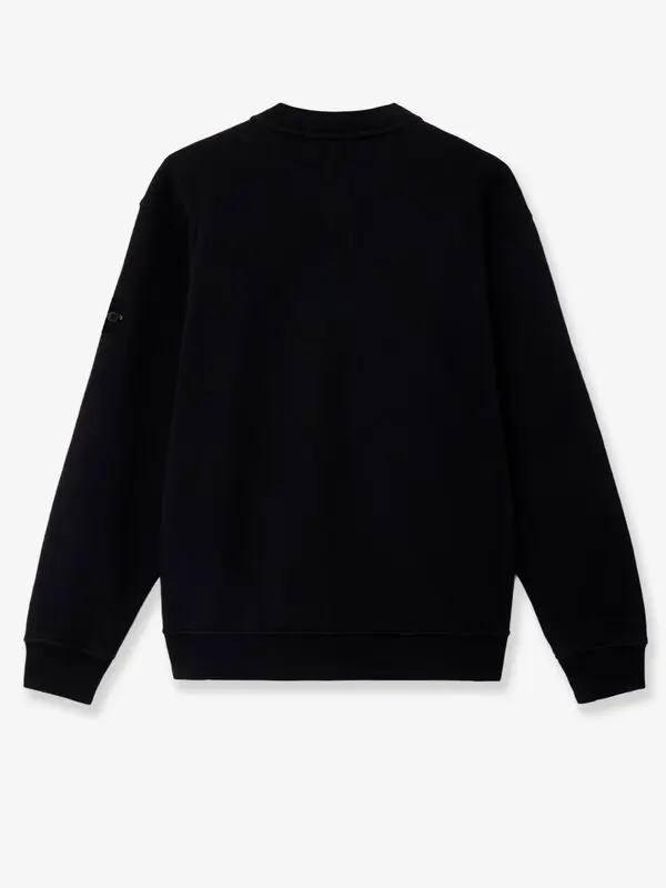 Stone Island Cotton Sweatshirt With Side Logo Patch