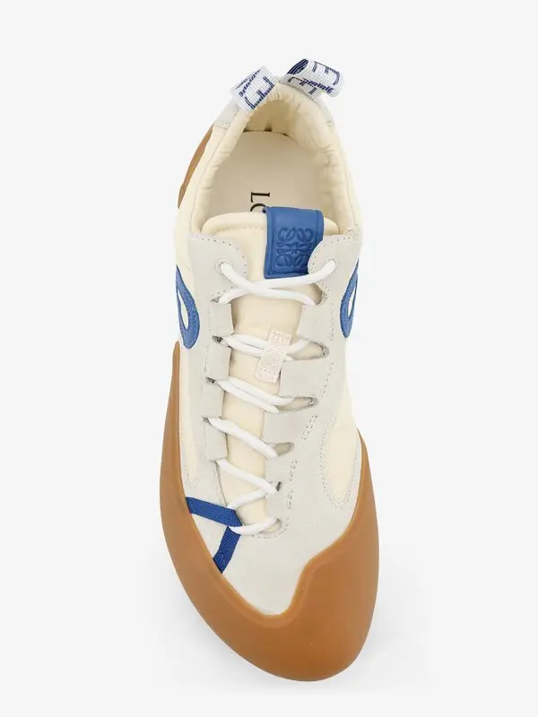 Loewe Grip Nylon And Suede Sneakers With Contrasting Logo On The Side
