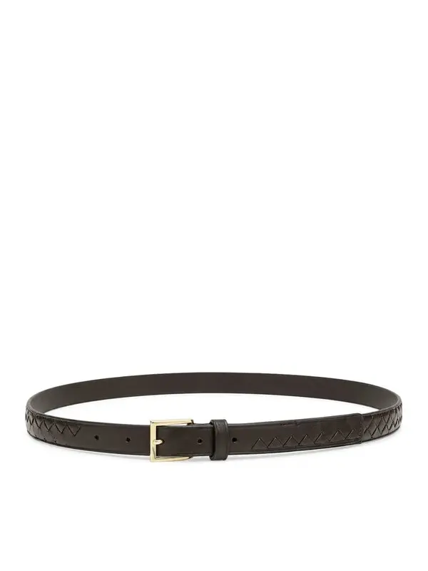 Bottega Veneta Woven Lambskin Belt - Multicolor