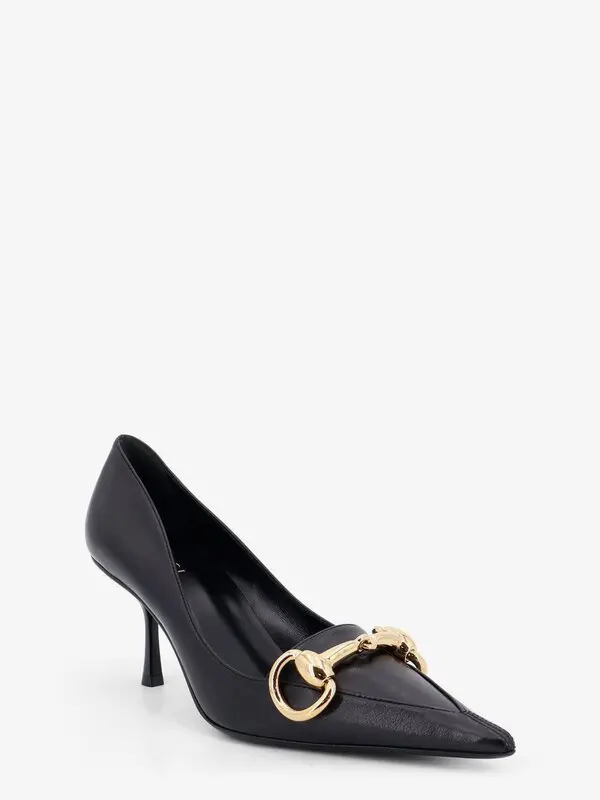 Gucci Boulevard Leather Pumps - Black