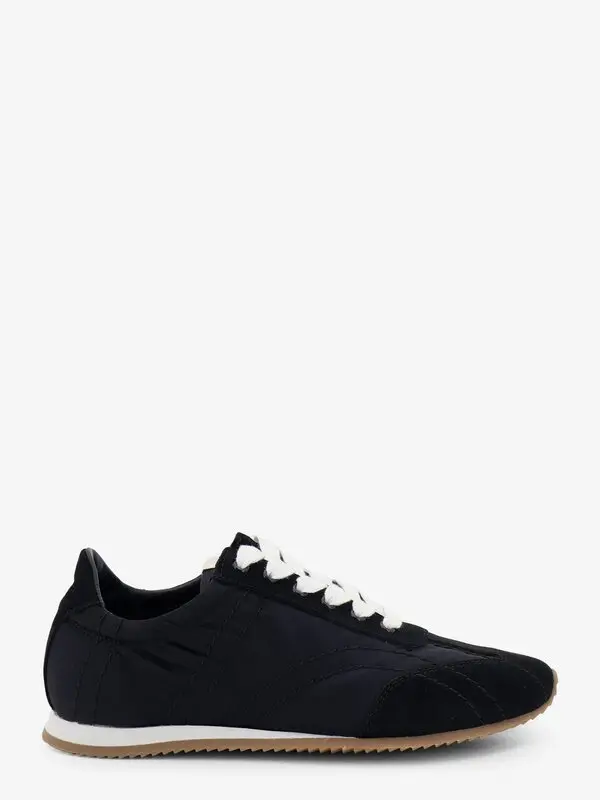 TOTEME Nylon And Suede Sneakers With All-over Stitching - Black