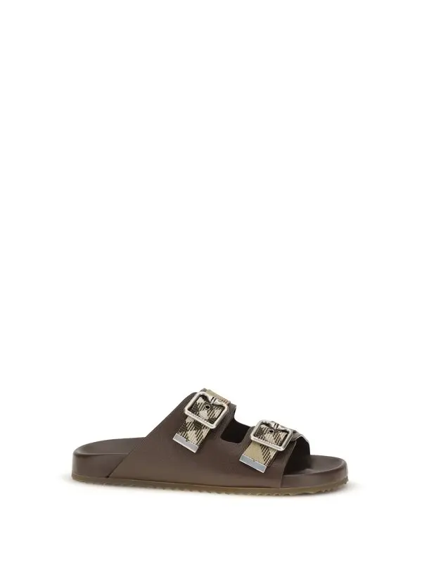 Burberry Urchin Sandals - Brown