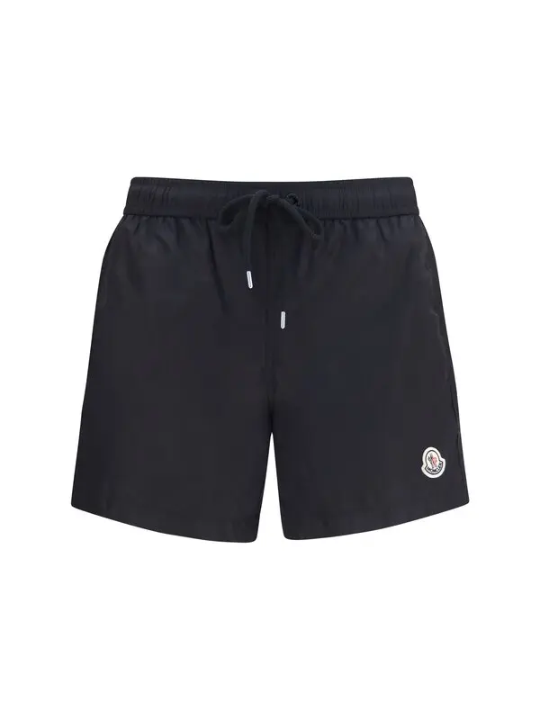 Moncler Logo Swim Shorts - Black