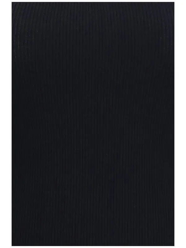 Max Mara Ribbed Jersey Tank Top - Black