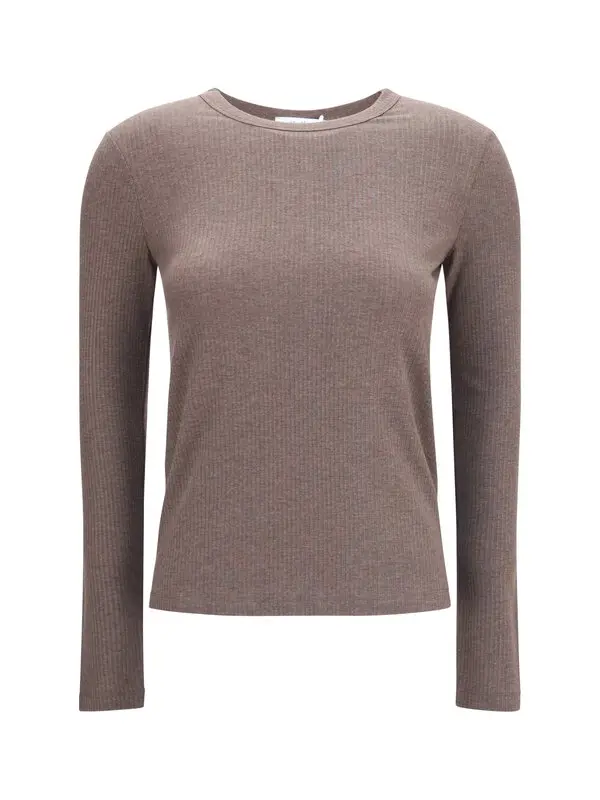 Max Mara Ribbed Long-sleeve Sweater - Brown