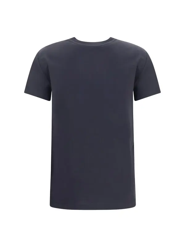 Max Mara Papaia Cotton T-shirt With Monogram Detail - Black