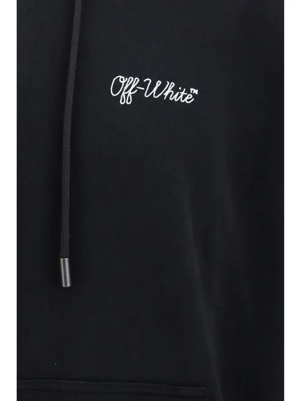 Off-White Script Logo Skate Hoodie - Black
