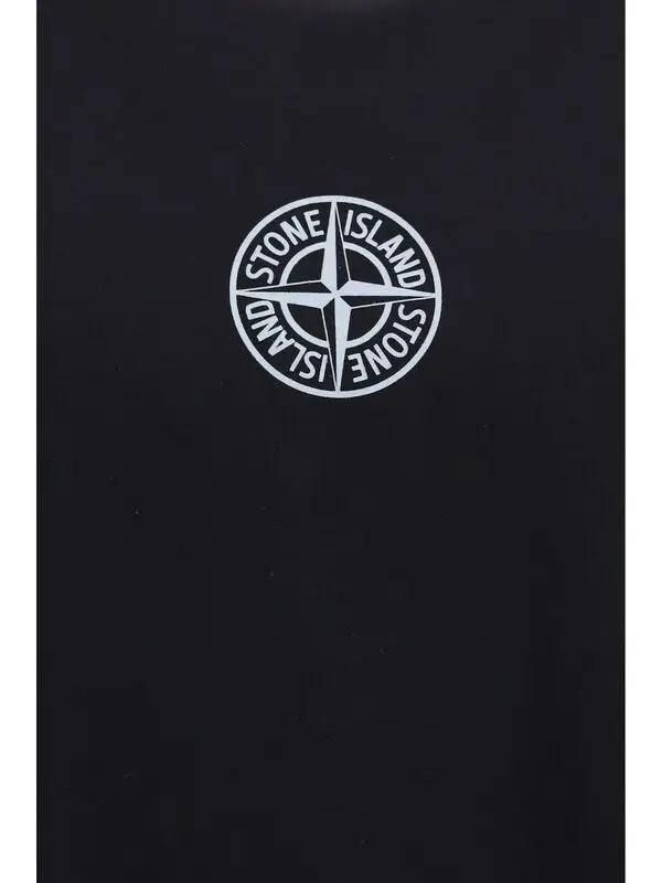 Stone Island Cotton Jersey T-shirt With Central Logo
