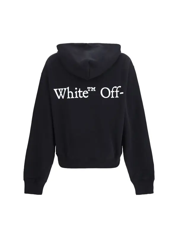Off-White Graphic Print Cotton Hoodie