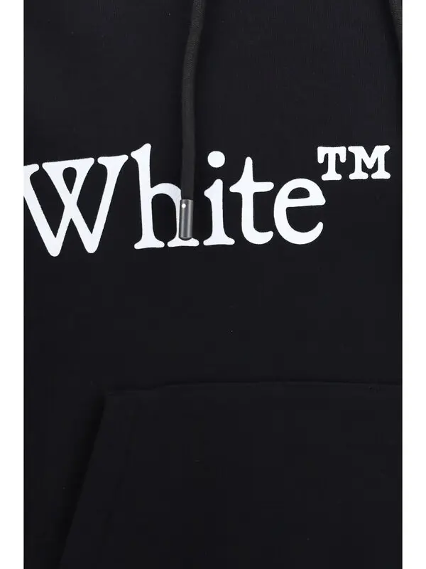 Off-White Graphic Print Cotton Hoodie