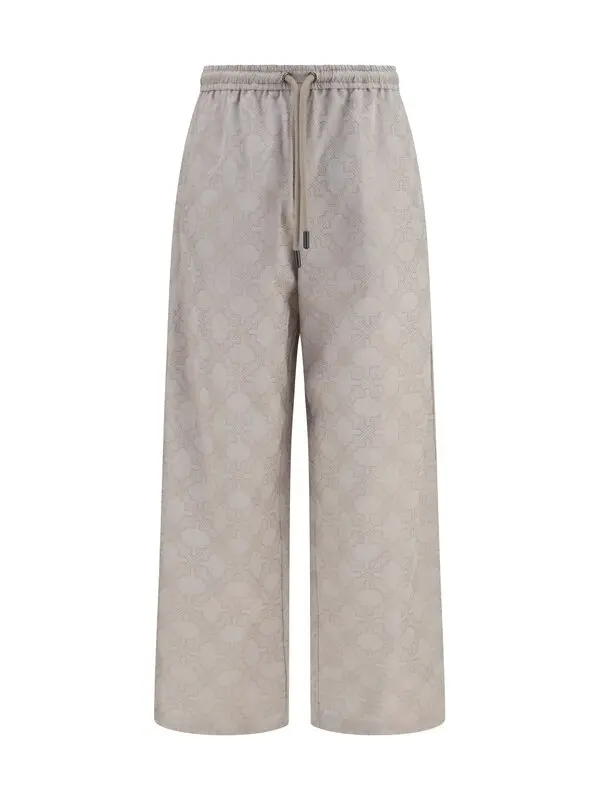 Off-White Arrow All-over Monogram Pants - Cream