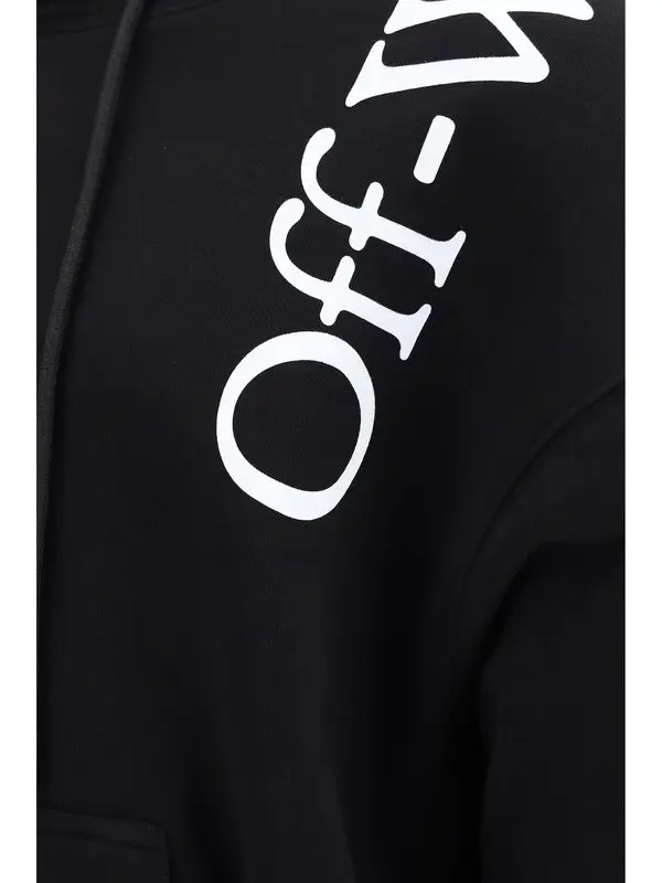 Off-White Vertical Bookish Skate Hoodie - Black