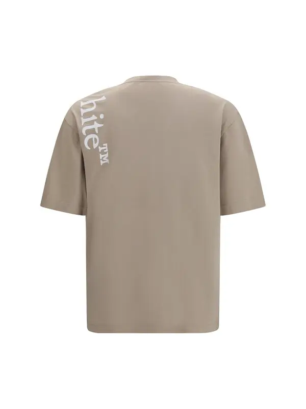 Off-White Vertical Bookish Skate T-shirt - Cream