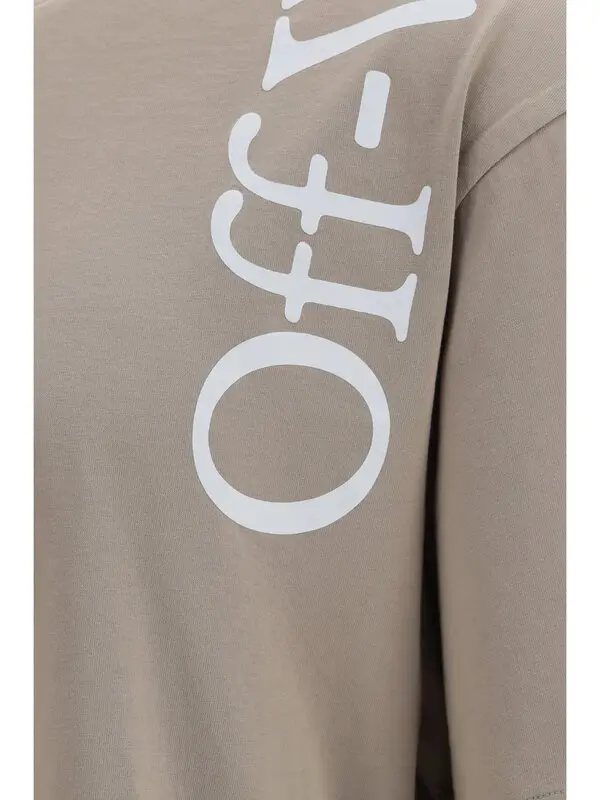 Off-White Vertical Bookish Skate T-shirt - Cream