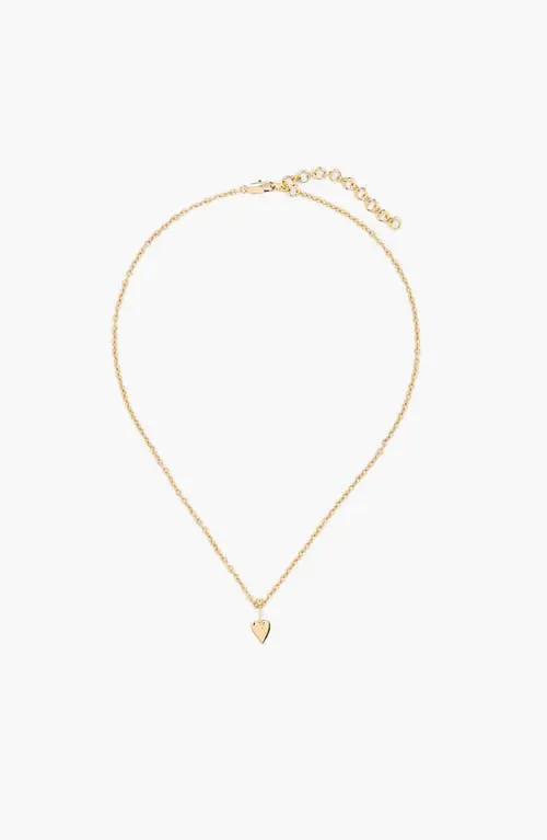 YOJ Mini Heart Pendant Rope Chain Necklace - Gold