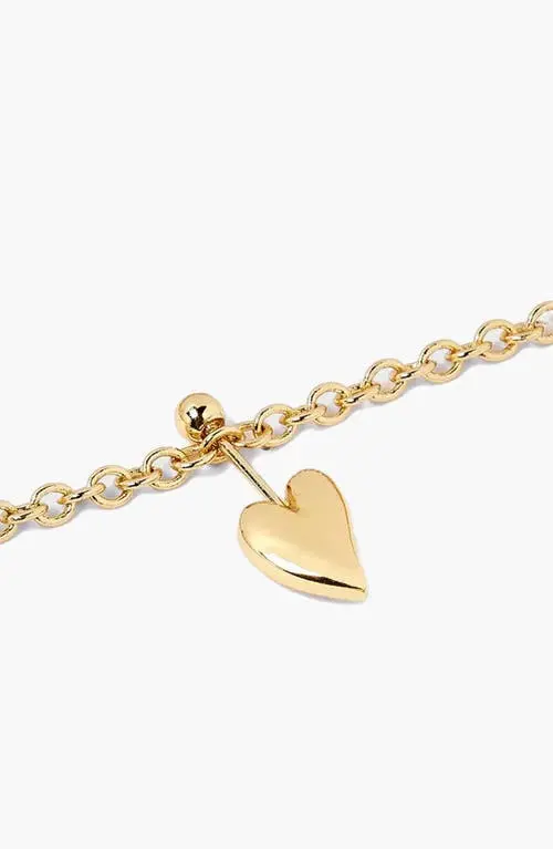 YOJ Mini Heart Pendant Rope Chain Necklace