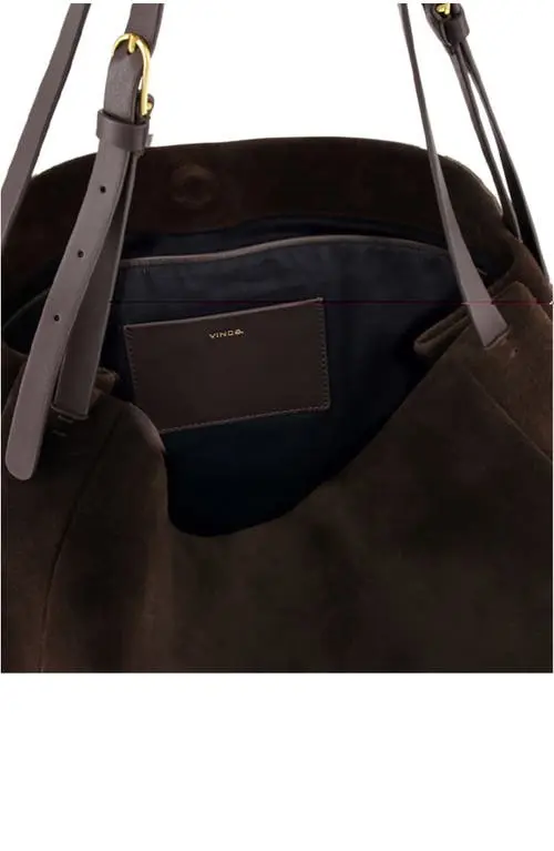 Vince Josie Large Suede Tote