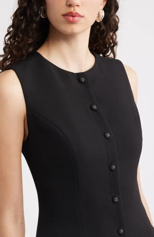Chelsea28 Sleeveless Button-front Mini Dress