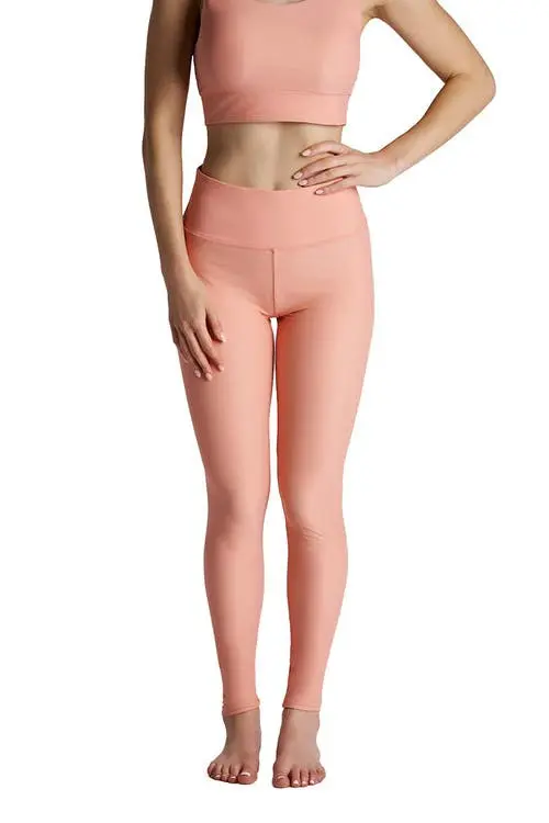 Coolibar Ocean Sculpt High Rise Swim Shorts - Soft Blush Peach