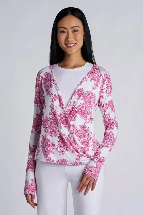 Coolibar Vrae Fashion Wrap - Fuchsia Pink