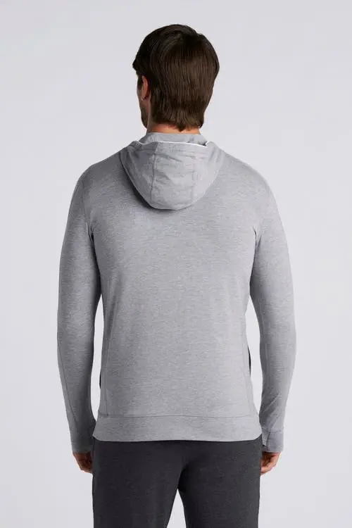 Coolibar Lumaleo Full Zip Hoodie - Grey Heather