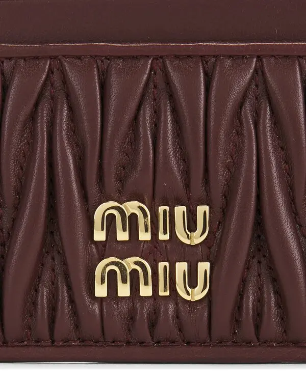 Miu Miu Matelasse Card Holder
