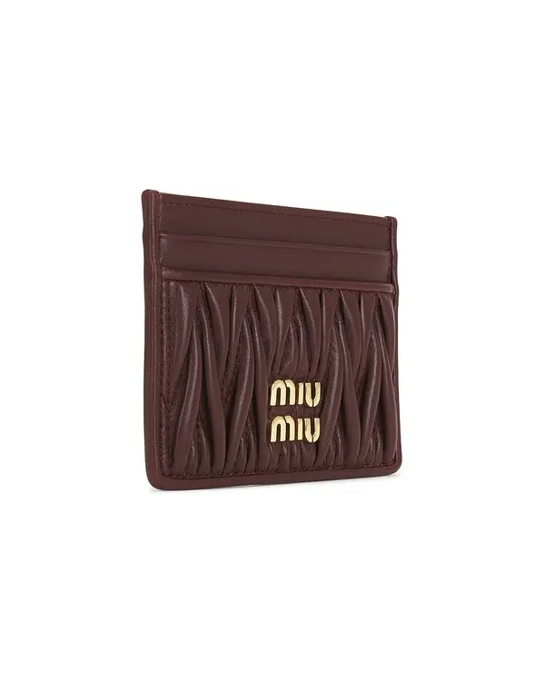 Miu Miu Matelasse Card Holder