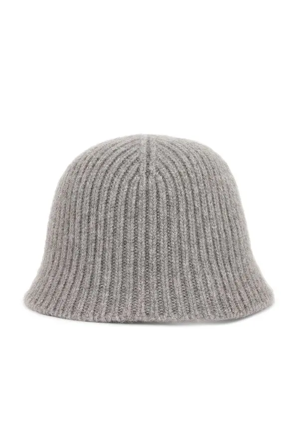 Miu Miu Cashmere Wool Bucket Hat - Grigio