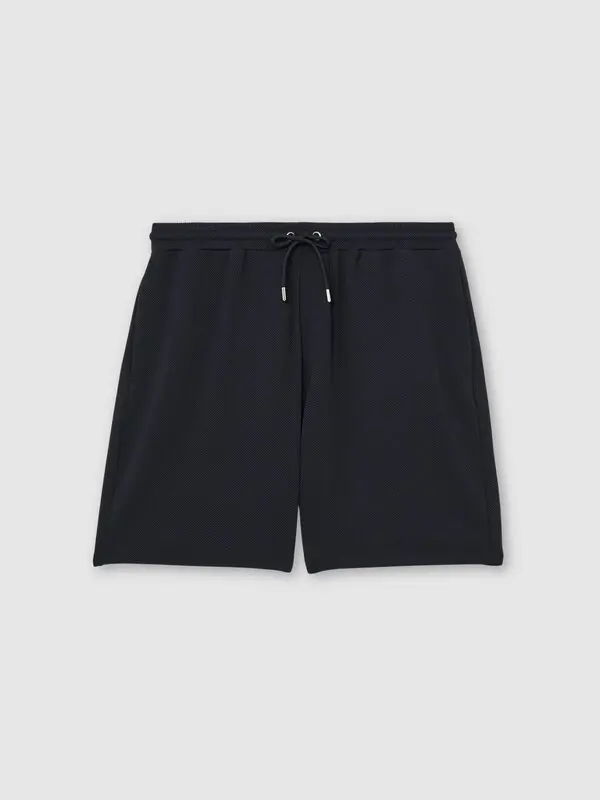 REISS Tavolla Textured Drawstring Shorts