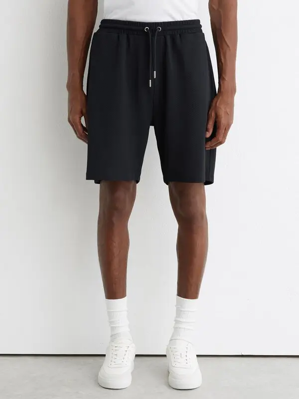 REISS Tavolla Textured Drawstring Shorts
