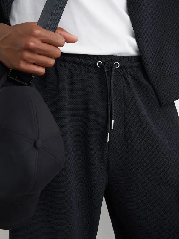 REISS Tavolla Textured Drawstring Shorts