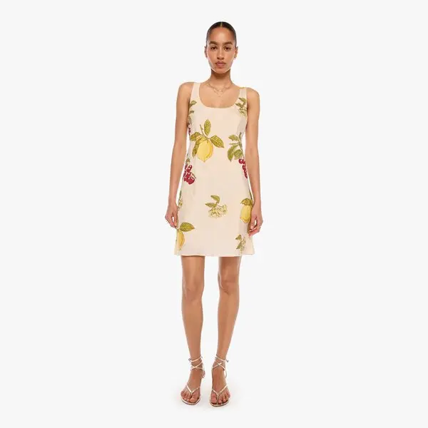 Alix Of Bohemia Addie Fruit Print Silk Mini Dress - Multi