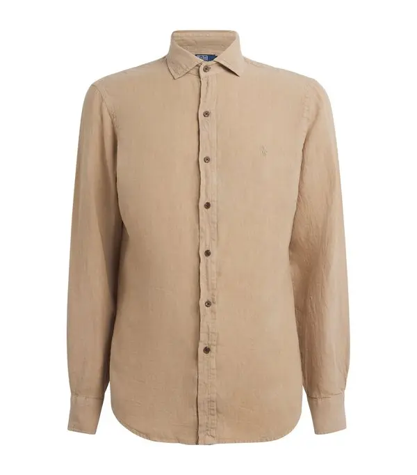 Polo Ralph Lauren Linen Polo Pony Shirt - Beige