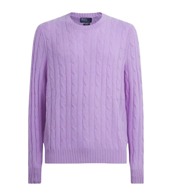 Polo Ralph Lauren Cashmere Cable-knit Sweater - Purple