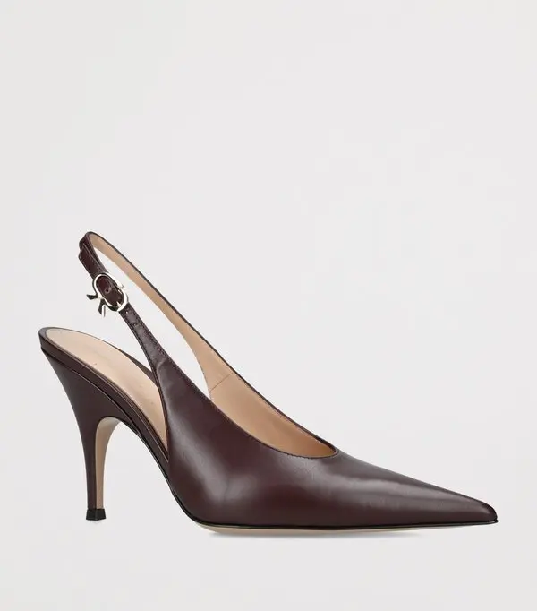 GIANVITO ROSSI Leather Sofia Slingback Pumps 95