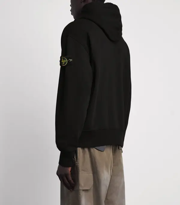 Stone Island Cotton Compass Patch Hoodie