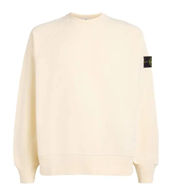 Stone Island Cotton Compass Logo Sweatshirt