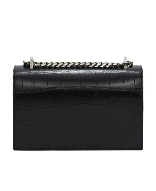 Alexander McQueen Jewelled Skull Embossed Shoulder Bag