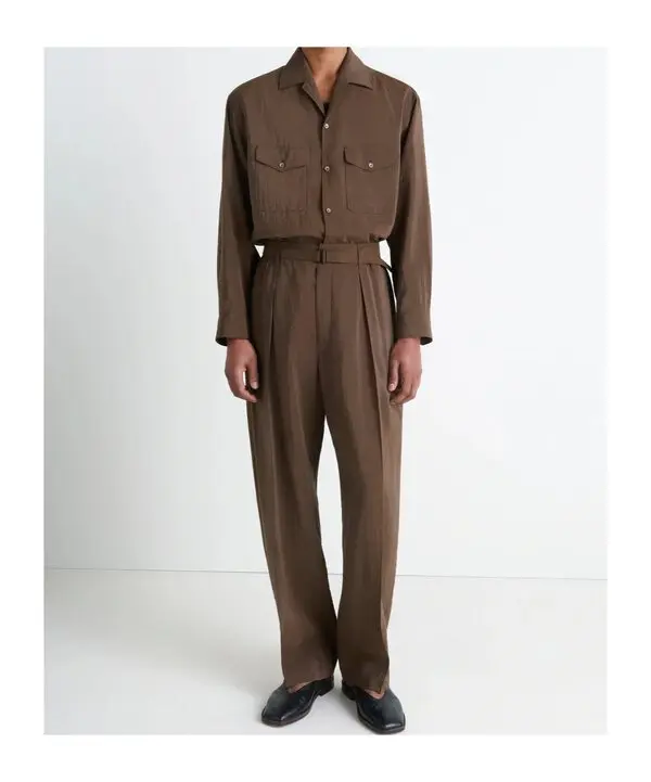 LEMAIRE Cuban-collar Patch-pocket Shirt