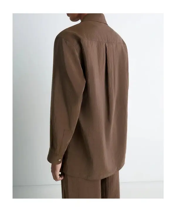 LEMAIRE Cuban-collar Patch-pocket Shirt