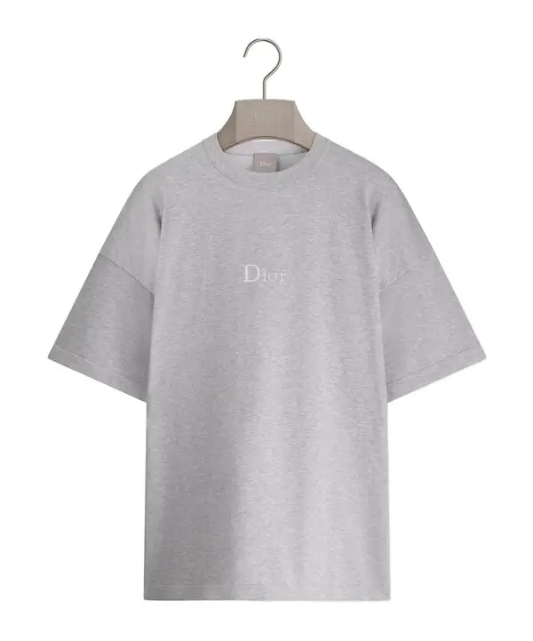 Dior T-shirt With Embroidery, Oversized Fit - Gray