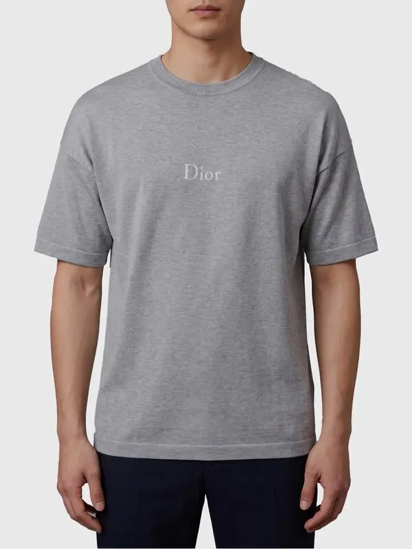Dior Logo Embroidered T-shirt