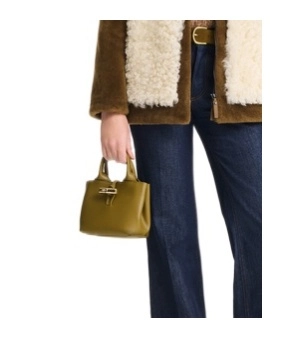 Longchamp Le Roseau Xs Clasp Mini Bag - Olive