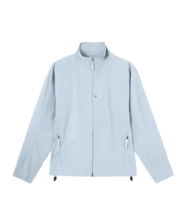 Stone Island Oversized-fit Zipper-up Overshirt With Raglan Sleeves - Gray-blue