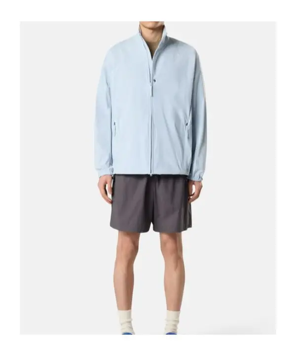 Stone Island Oversized-fit Zipper-up Overshirt With Raglan Sleeves
